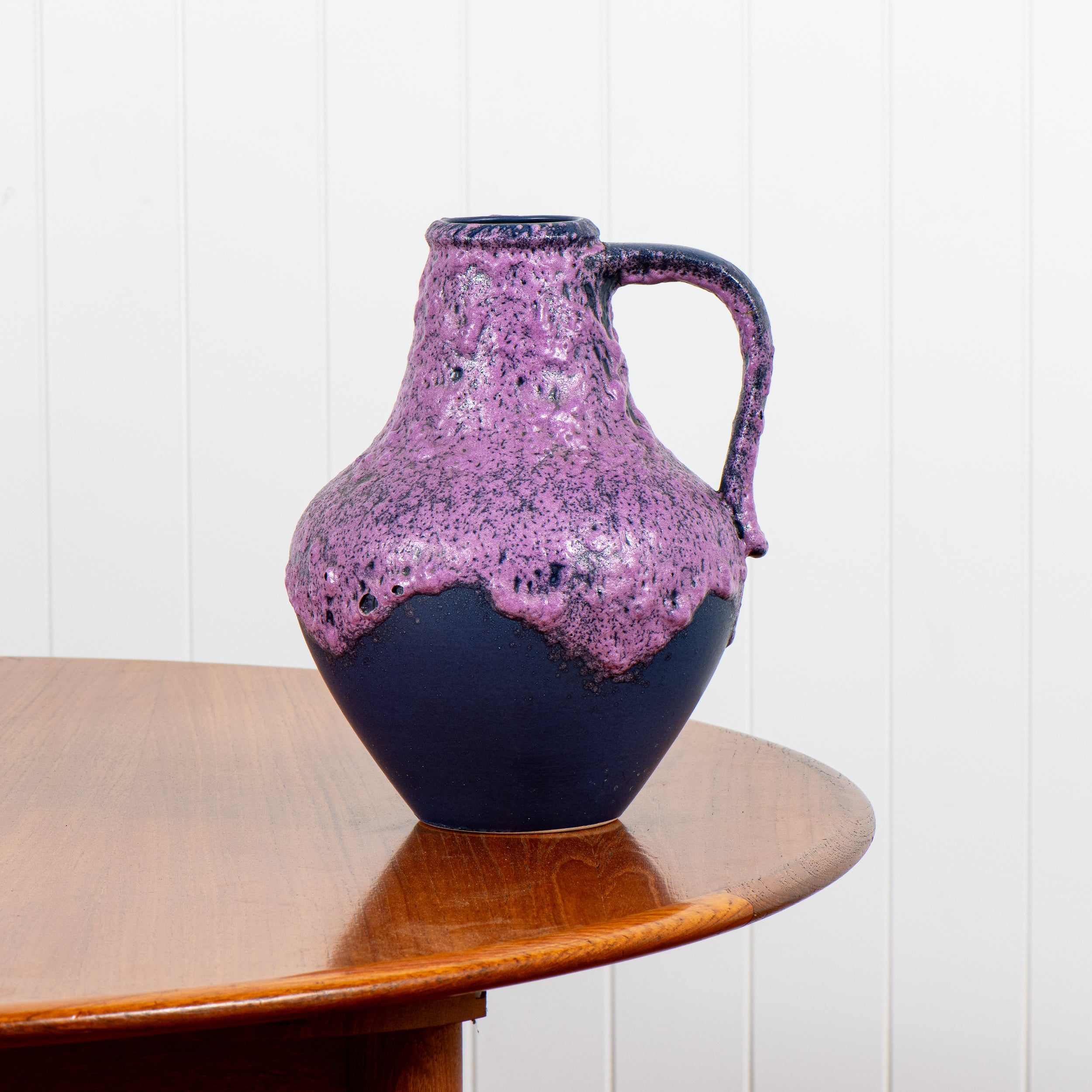 West German Pottery Drip Vase | Vogue Vintage
